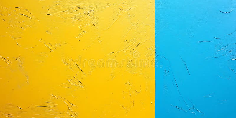 Vibrant Yellow and Blue Texture a Bold Color Split Stock Illustration ...