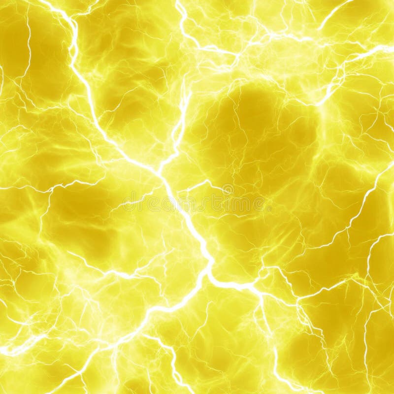 Vibrant Yellow Electric Lightning Background with Dynamic Energy ...