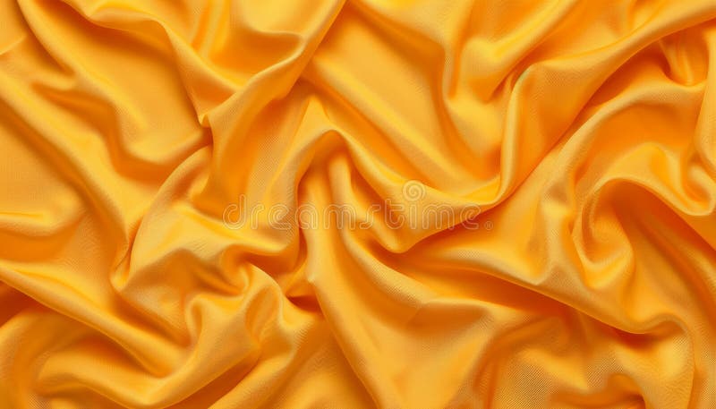 Vibrant Yellow Fabric Texture Background for Design, Abstract Drapery ...