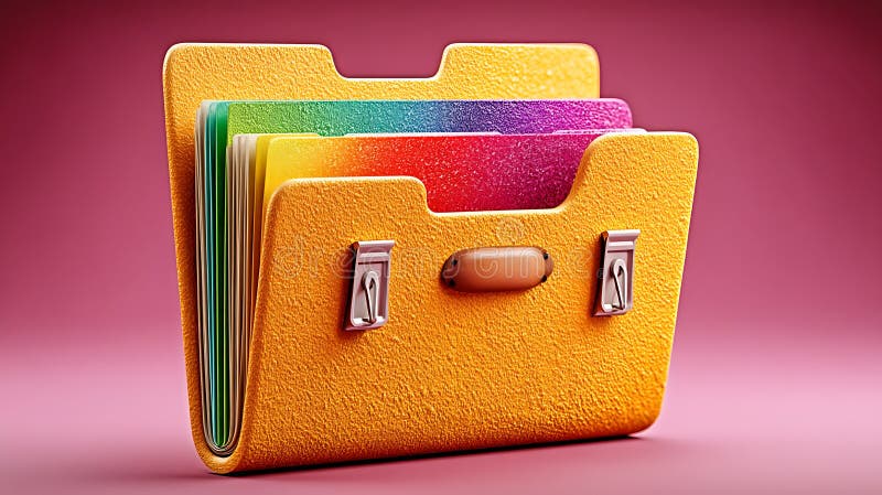 Folder Files Front View Stock Illustrations – 43 Folder Files Front ...