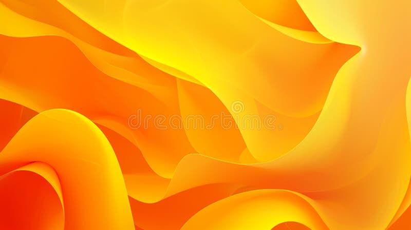 Vibrant Yellow Gradient Shapes for Presentation Design Generative AI ...