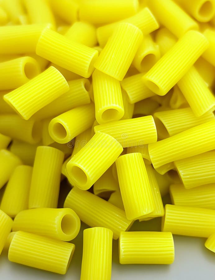 Vibrant Yellow Pasta Macaroni Close Up Texture High Quality Image Stock ...