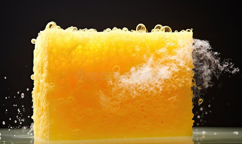 A Vibrant Yellow Soap Bar Creating a Bubbly, Refreshing Experience ...