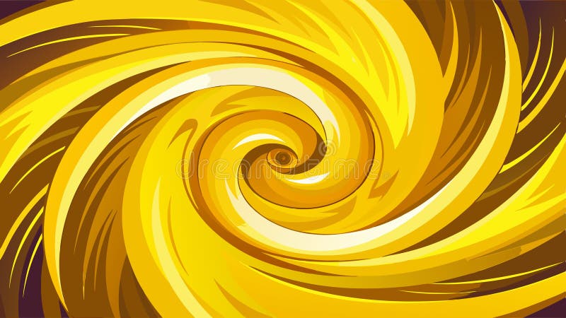 Vibrant Yellow Swirl Abstract Background Design Stock Vector ...
