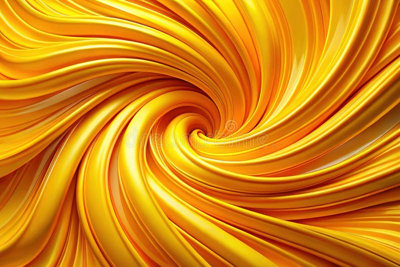 Vibrant Yellow Swirl Pattern a Dynamic Abstract Cartoon Background for ...