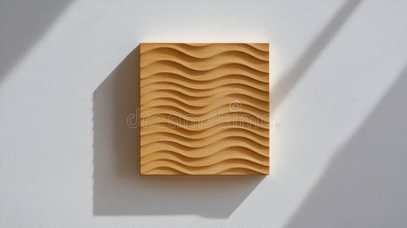 A Vibrant Yellow Wall Features an Elegant Wave Pattern, Creating a ...