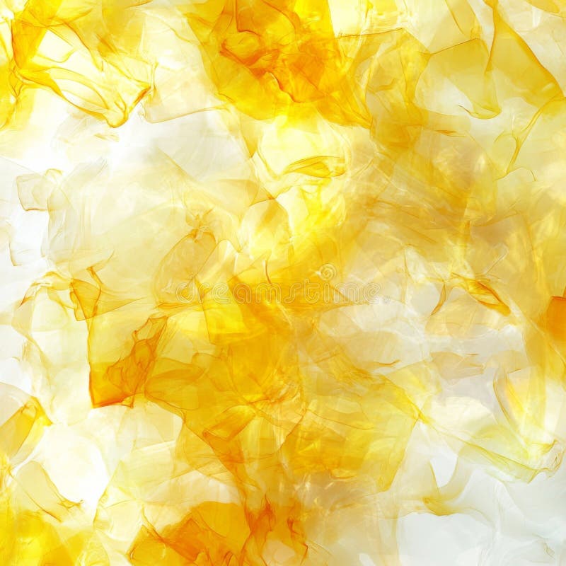 Vibrant Yellow and White Abstract Texture with Fluid Shapes Stock Photo ...