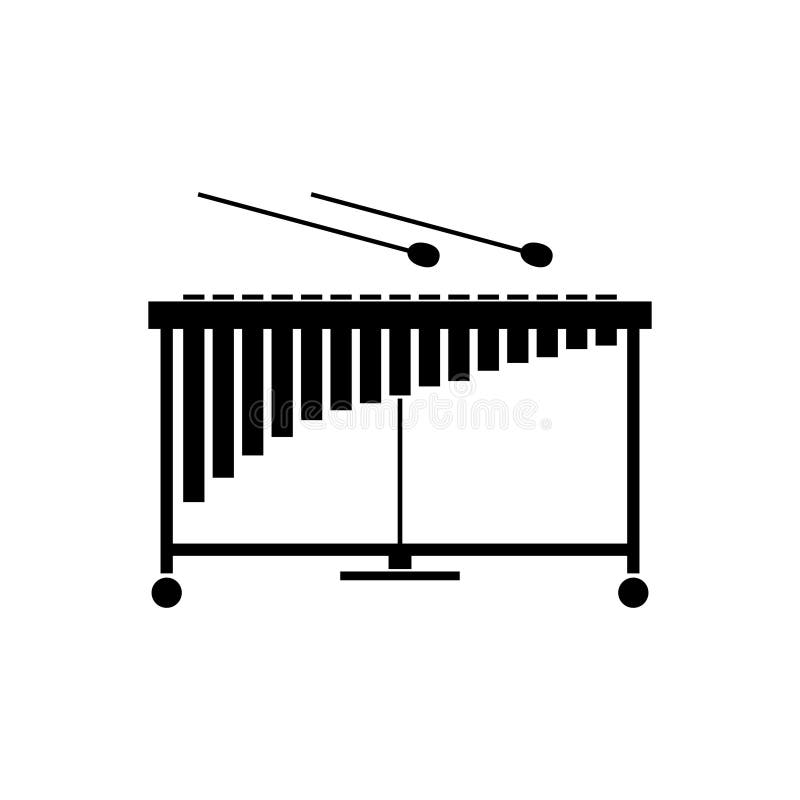Vibraphone or Vibraharp or Vibes Icon Stock Vector - Illustration of ...