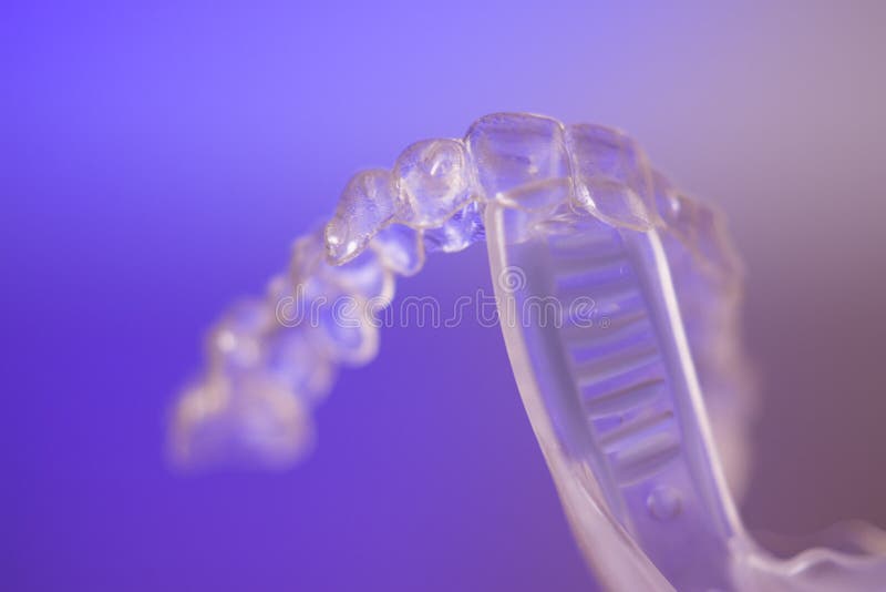 Vibrating Dental Device with Invisible Orthodontics Stock Photo - Image ...