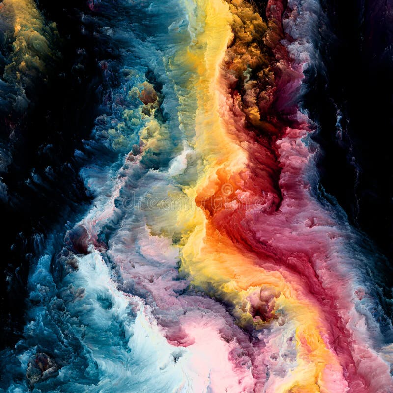 The Vibration of Colored Textures Stock Illustration - Illustration of ...