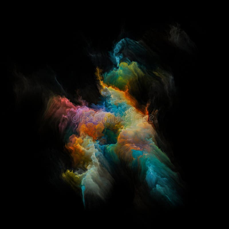 The Vibration of Colored Textures Stock Illustration - Illustration of ...