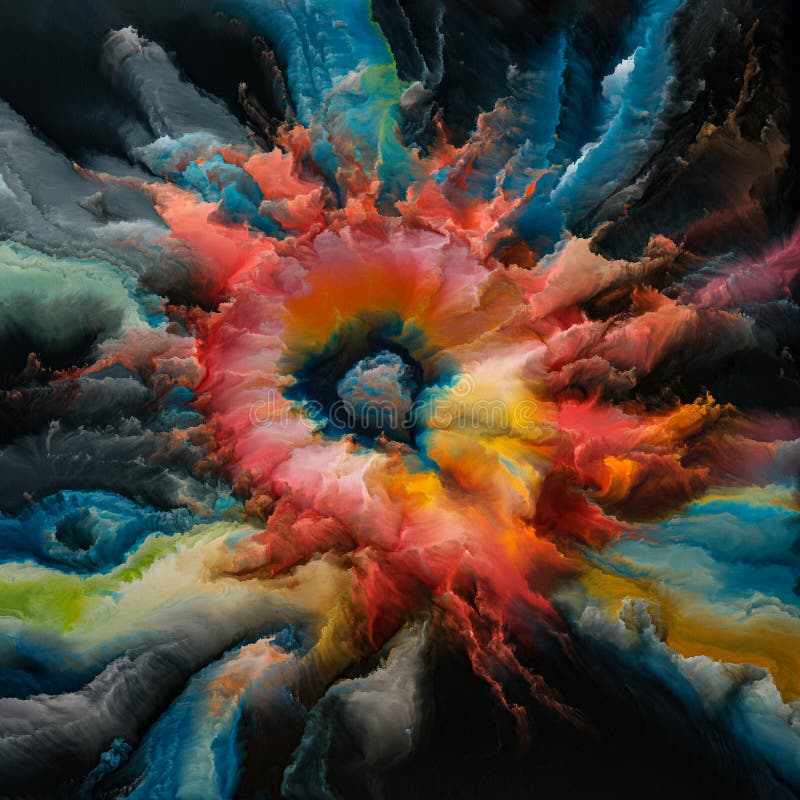 The Vibration of Colored Textures Stock Illustration - Illustration of ...