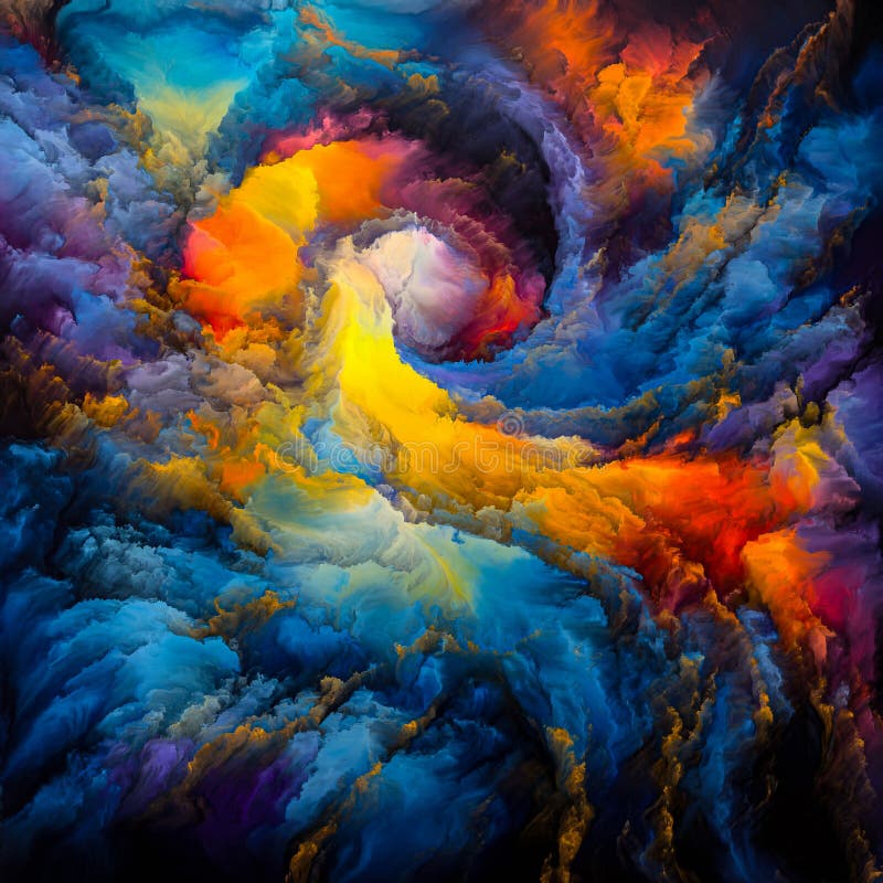 The Vibration of Colored Textures Stock Illustration - Illustration of ...