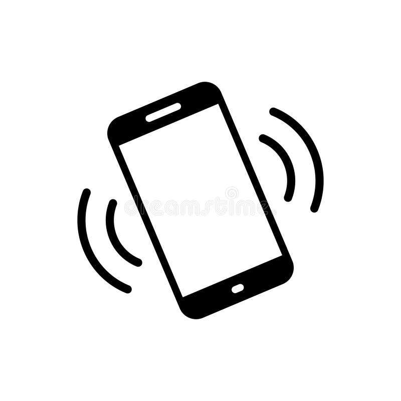 Vibration Mode Phone Icon. Cellphone Vibrating Sign Symbol Stock Vector ...