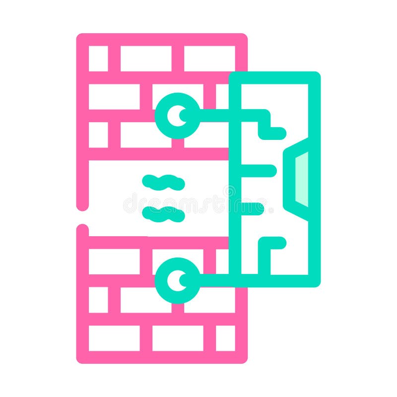 Vibration Sensor Color Icon Vector Illustration Color Stock Vector ...