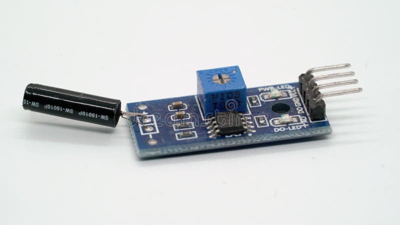 Vibration Sensor Electronic Component. Electronics Diy Robotics Chip ...
