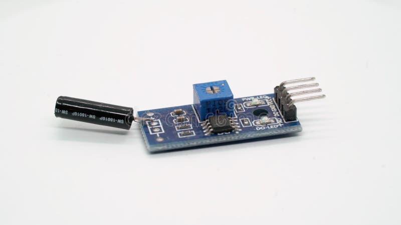 Vibration Sensor Electronic Component. Electronics Diy Robotics Chip ...