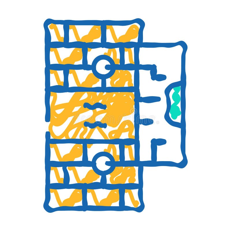 Vibration Sensor Icon Doodle Illustration Stock Vector - Illustration ...