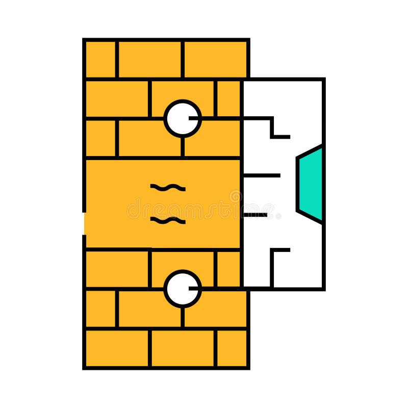 Vibration Sensor Icon Color Illustration Stock Vector - Illustration of ...