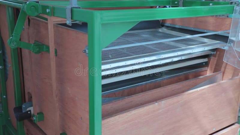 Vibration Sorting Machine stock video. Video of screen - 153334759