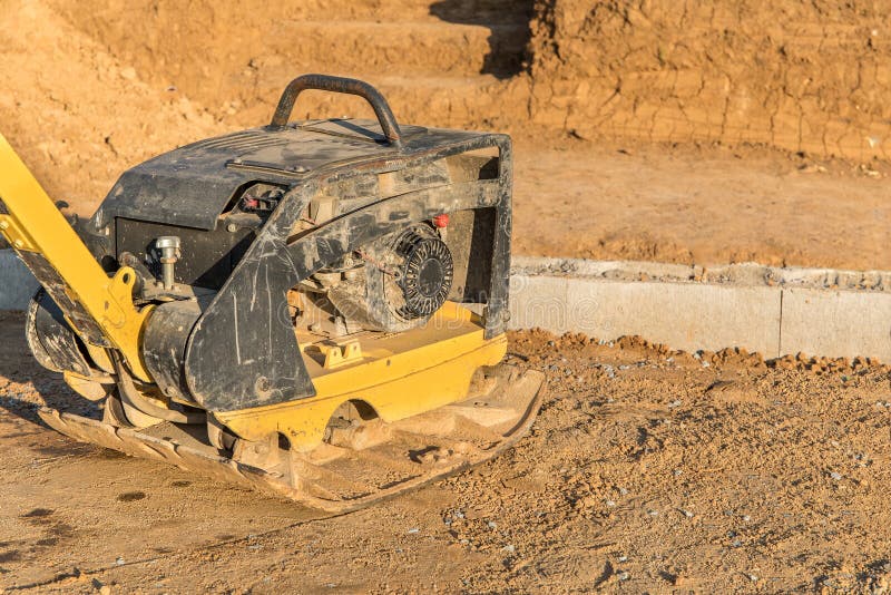 Vibratory Plate Compactor Under Construction. Vibratory Plate Compactor ...