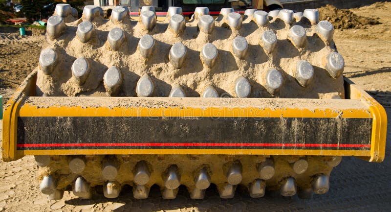 Soil Compactor with Vibratory Padfoot Drum. Heavy Duty Machinery ...