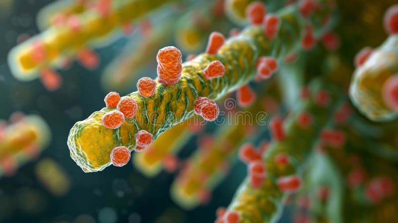 Vibrio Cholerae Bacteria Under a Microscope AI Generated Stock Image ...