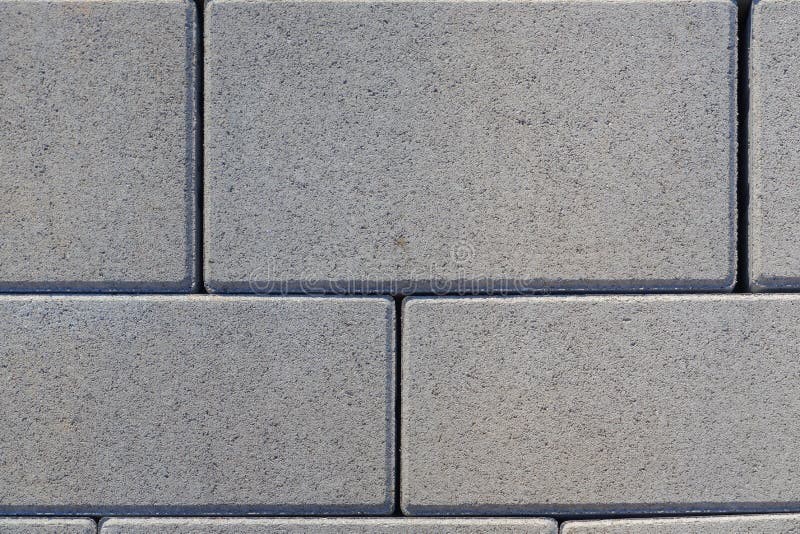 Vibro-pressed Concrete Paving Slabs. Pattern of Rectangles, Bricks ...