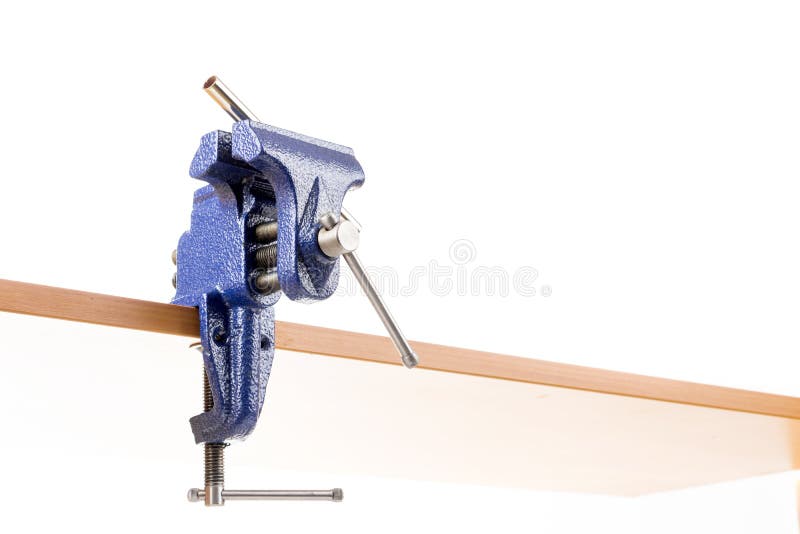 Vice clamp with workpiece stock photo. Image of clamp - 44664630