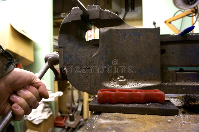 Vice a stock photo. Image of solid, male, hand, secure - 50586984