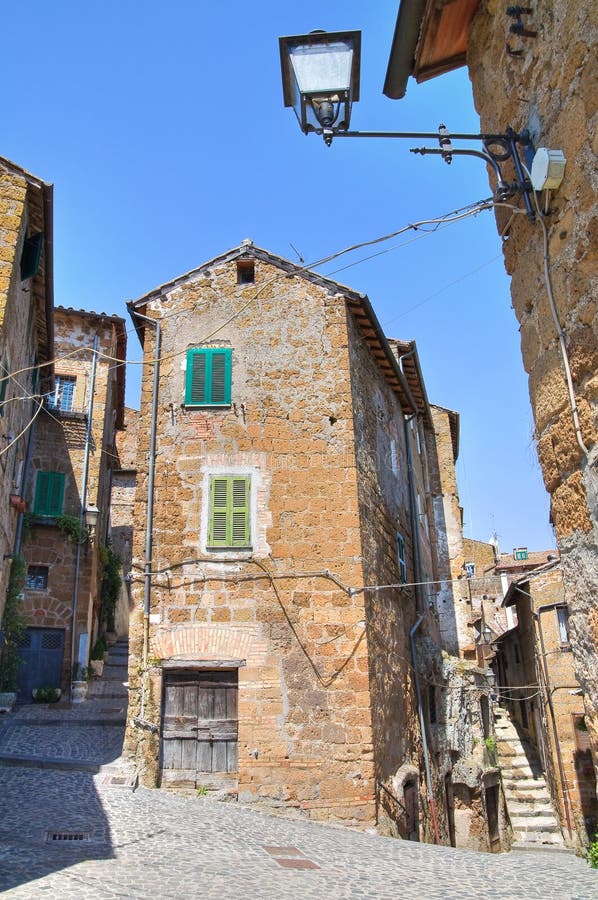 Vicolo. Capranica. Il Lazio. L'Italia. Immagine Stock - Immagine di ...