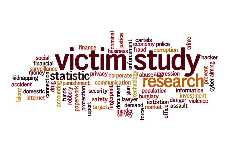 Victim study cloud concept stock illustration. Illustration of ...