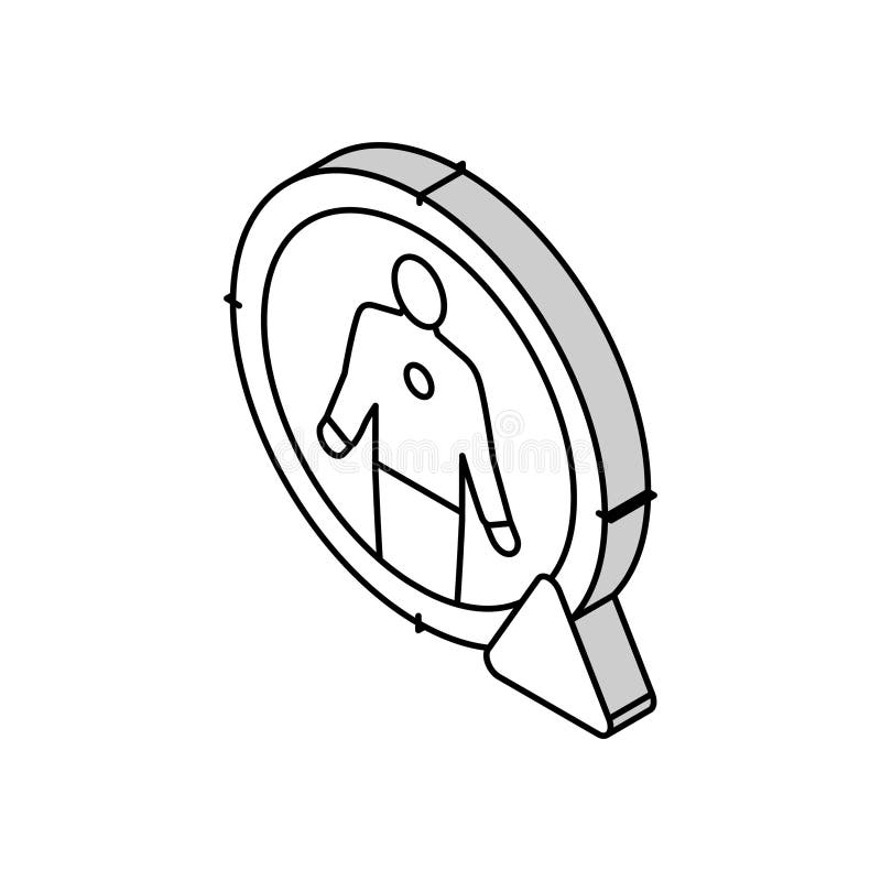 Victim Violence Isometric Icon Vector Illustration Stock Vector ...