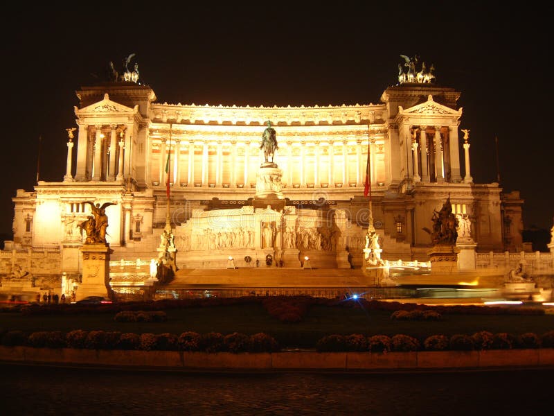 The Victor Emmanuel II Monument - Rome Stock Image - Image of victor ...
