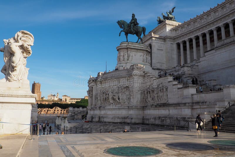 Victor Emmanuel Ii National Monument In Rome Italy Editorial Photography Image Of Monument