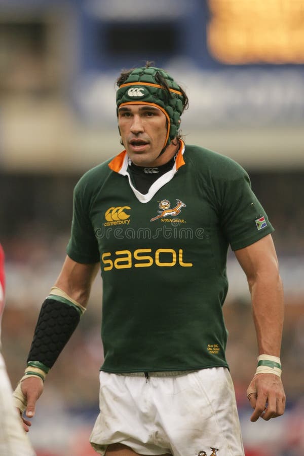 Victor Matfield at 2007 England Vs Springboks Editorial Image - Image ...