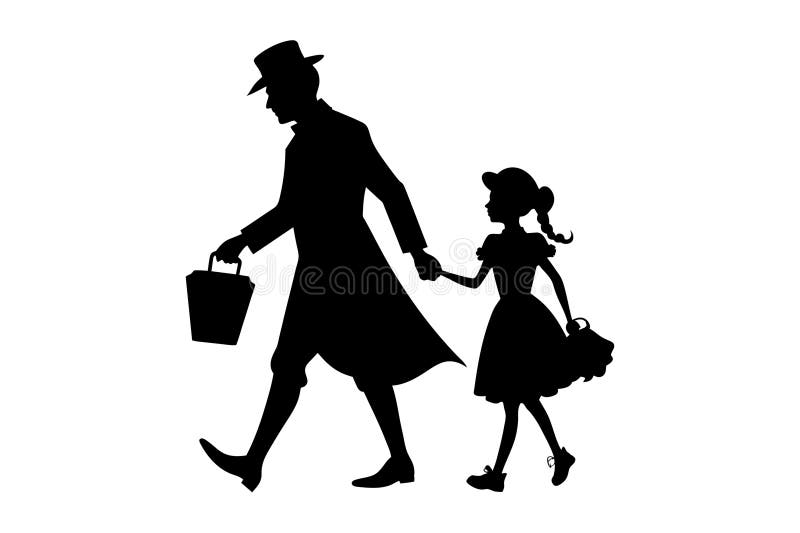 Victor Walking with a Backpack Slung Over One Shoulder and a Lunchbox ...