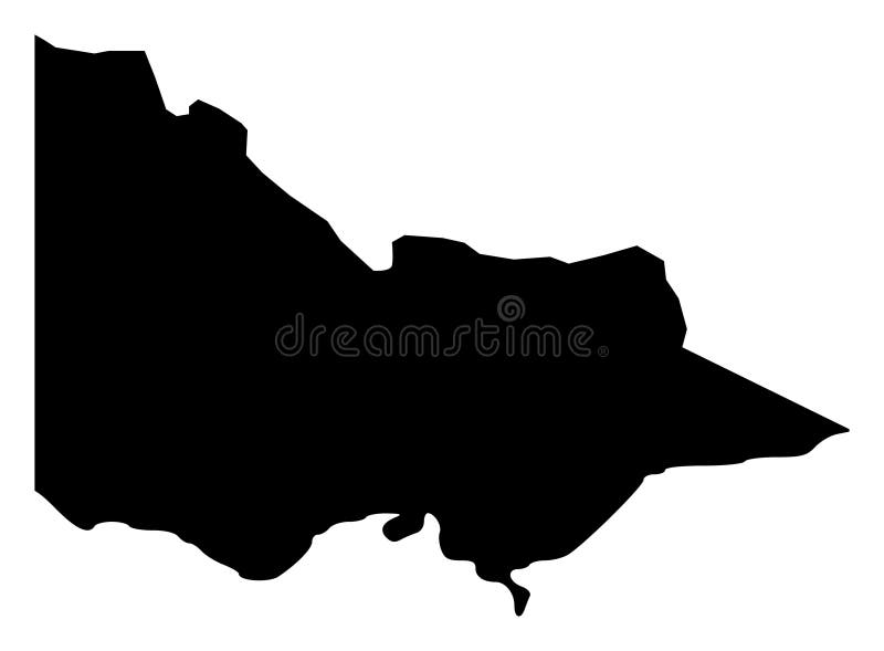Victoria - Australia Map Vector Illustration Stock Vector ...