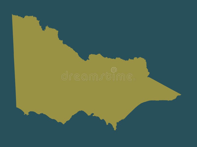 Victoria, Australia. Solid. No Legend Stock Illustration - Illustration ...