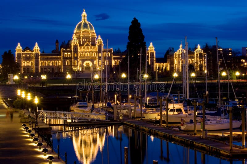 Victoria, BC stock photo. Image of pacific, night, vacation - 666196