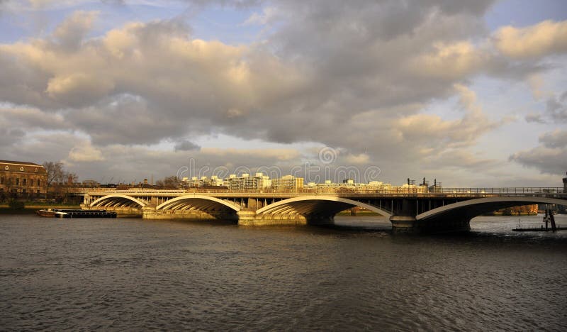 Victoria Bridge stock photo. Image of river, london, clouds - 24338828