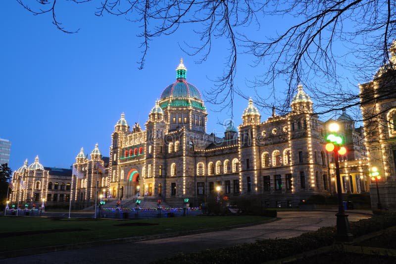Victoria city night scene stock photo. Image of granite - 13218112