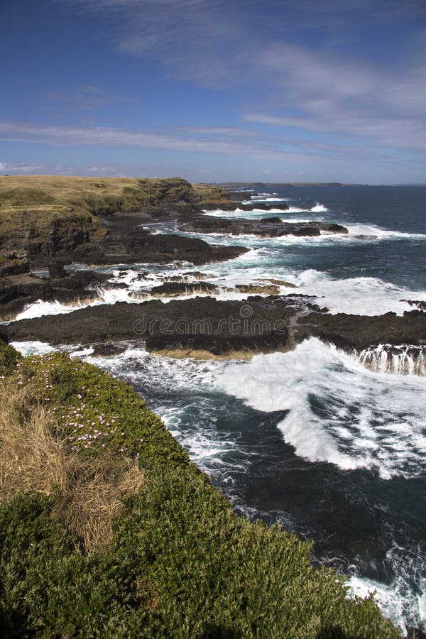 Victoria coastline stock image. Image of portrait, waves - 37172967