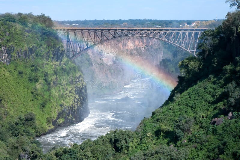Victoria Falls Bridge stock image. Image of torrent, victorian - 14500427