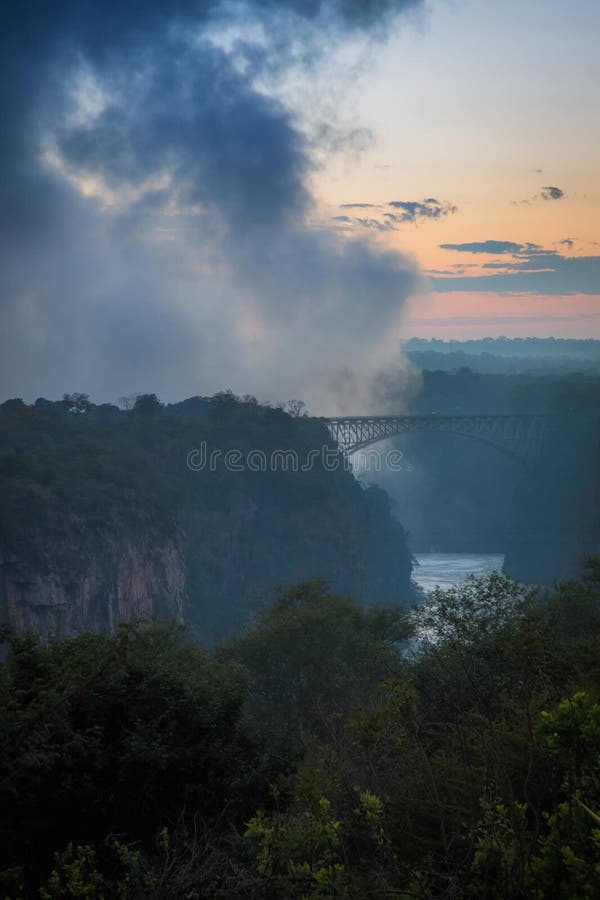 The Victoria Falls Bridge Crosses the Zambezi River Just Below the ...