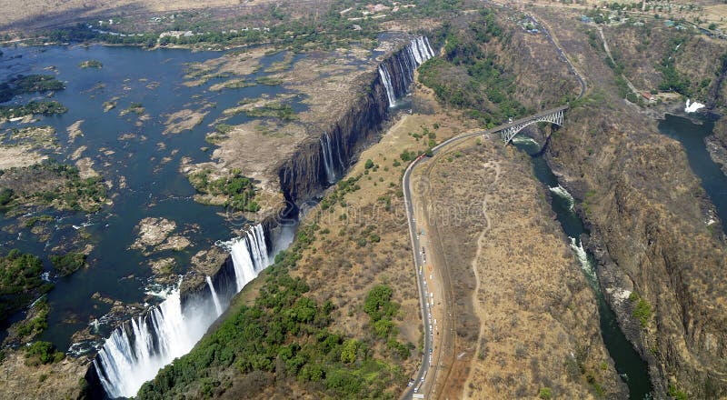 Victoria Falls - Devil S Pool, Zimbabwe Stock Photo - Image of green ...