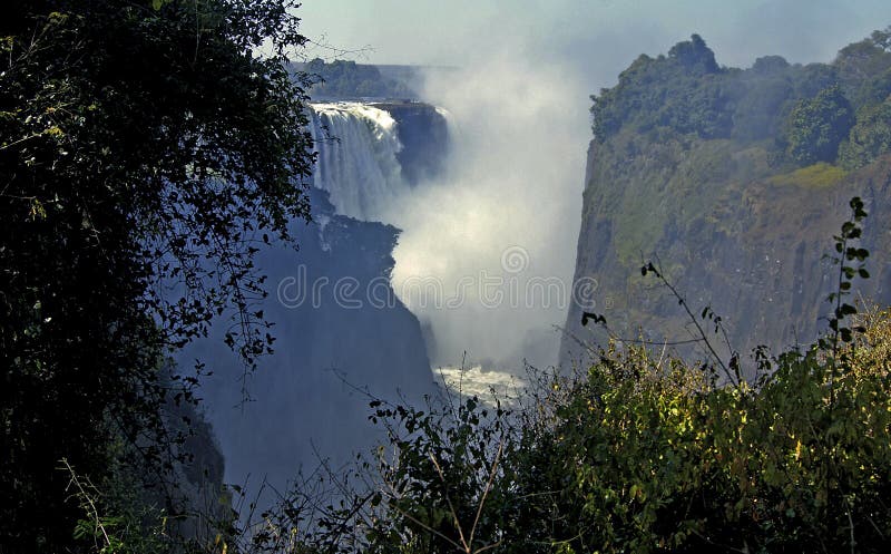 Victoria Falls - Devil S Pool, Zimbabwe Stock Image - Image of outdoor ...