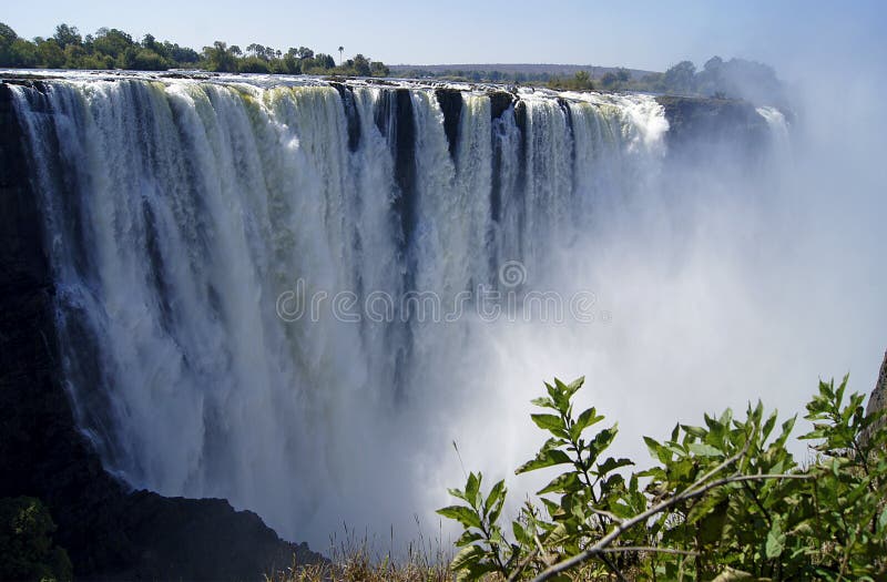 Victoria Falls - Devil S Pool, Zimbabwe Stock Photo - Image of ...