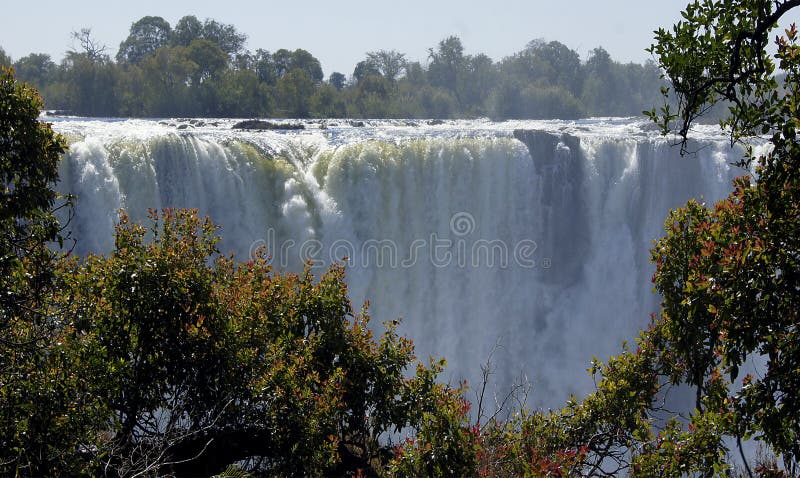 Victoria Falls - Devil S Pool, Zimbabwe Stock Image - Image of spray ...