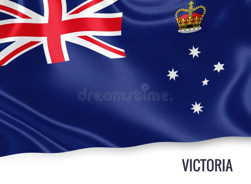 Victoria-Flagge, Gezeichnete Illustration Der Vektorskizze Hand Auf ...